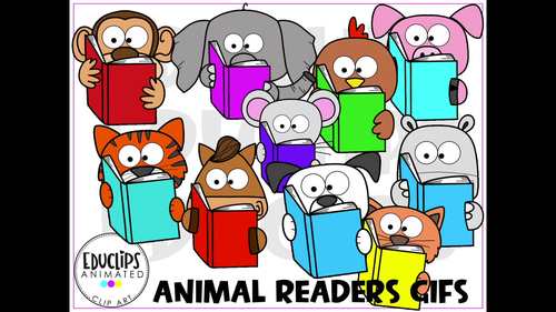 GIFs - Readers Bundle - Animated Images - {Educlips} by Educlips