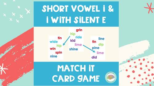 I consonant E and short I reading Card Game by Celebrating Neurodiversity