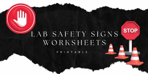 Lab Safety Signs Worksheets by LIB Anatomy school | TPT
