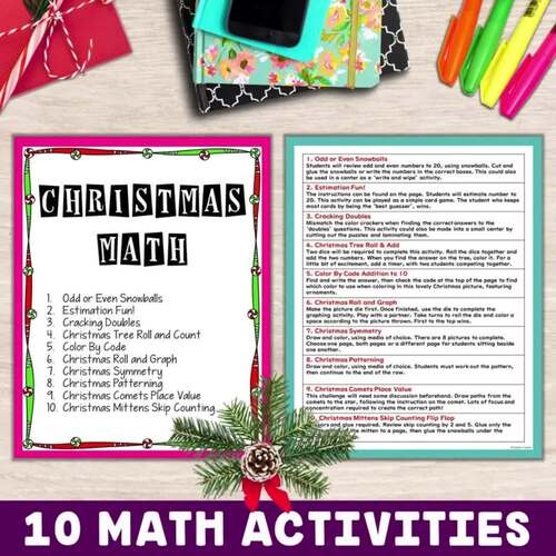 Christmas Math and Literacy Activities & Centers | NO PREP by Teachers ...