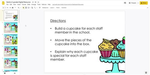 Build a Cupcake End of Year Digital Activity | Distance Learning
