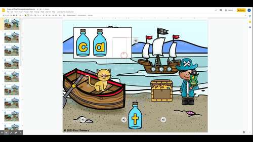 Short A CVC Words Digital Phoneme Segmentation Activities Google Slides ...