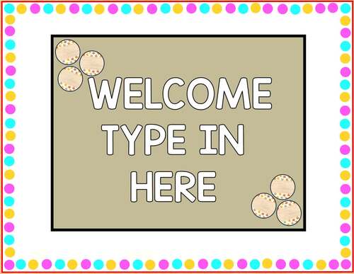 Bundle Botanical Classroom Welcome Posters, Editable Fall Welcome Posters
