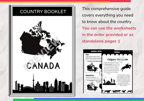Canada Country Study Booklet - Culture and Geography Activities ...