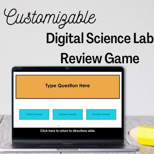 Customizable Digital Review Game Google Slides Template | Science Lab ...