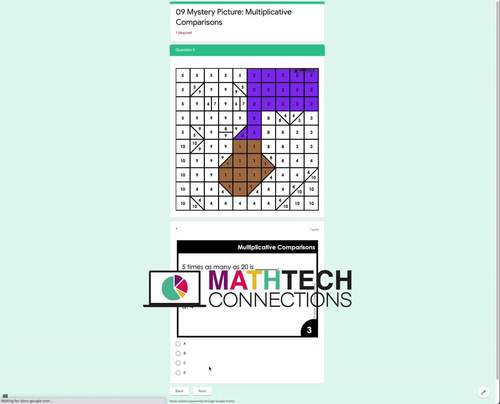 4th Grade Multiplication, Division, Patterns Math Practice Worksheets