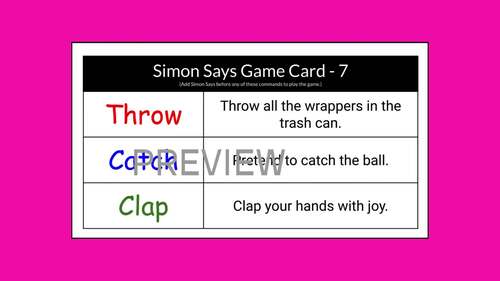 30+ Verbs Flashcards for Preschool & KinderGarten (Simon Says Game) ELA ...