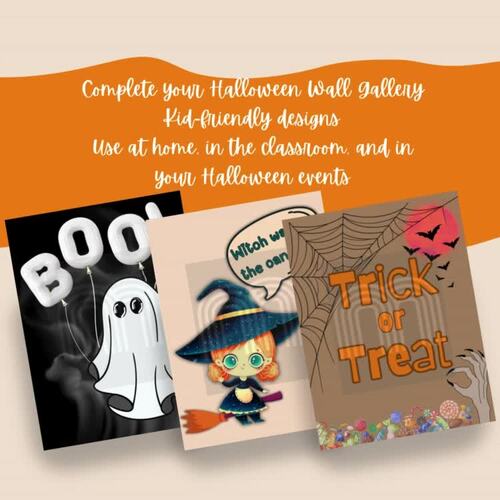 Halloween Decor Posters for Classroom Wall Prints by Mammoth Picks