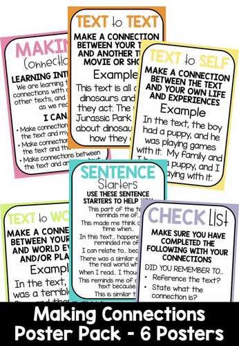 Making Connections (Connecting) - Reading Comprehension Bundle | TPT