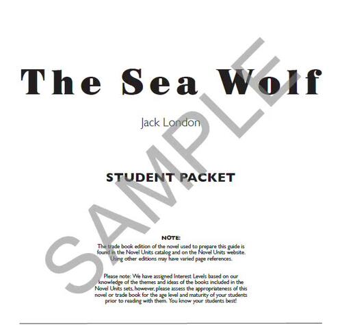 The Sea Wolf Novel Units® Student Packet Novel Study | TPT