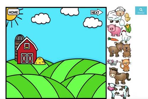 Build a Scene: Farm Theme (Boom™ Cards) by The Chatty Classroom | TPT