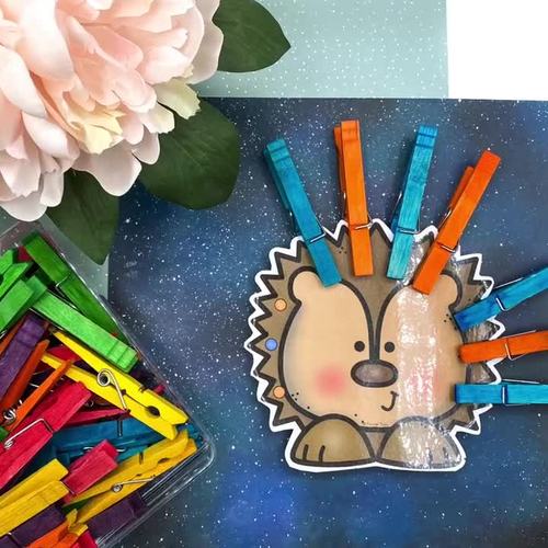 Hedgehog Patterns Math Activity by Turner Tots | TPT
