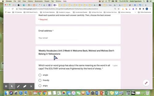 Grade 3 MyView Literacy Unit 2 Week 4 Google Forms Assessment Practice