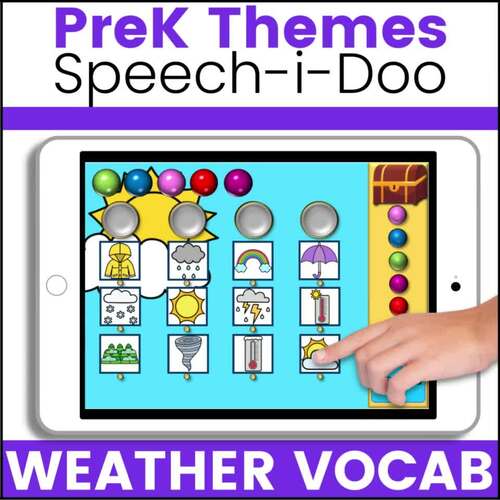 PreK Themes WEATHER | Digital Cariboo - Speech-i-Doo Weather Vocabulary