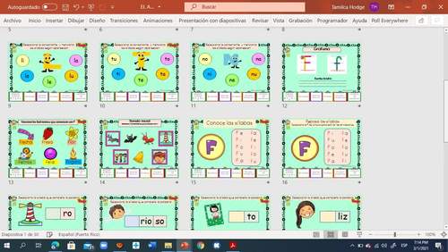 Letter F- non-editable power point presentation with animations | TPT