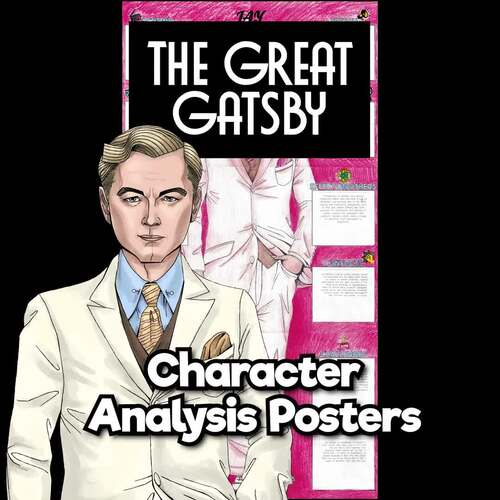 The Great Gatsby Character Analysis Posters | Characterization Project