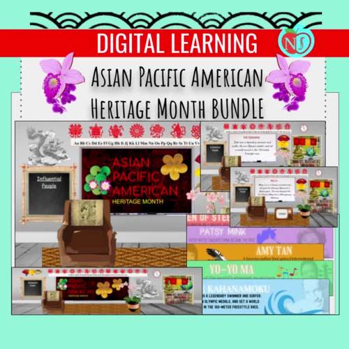 Asian Pacific American Heritage Month Digital BUNDLE | AAPI Classroom Kit