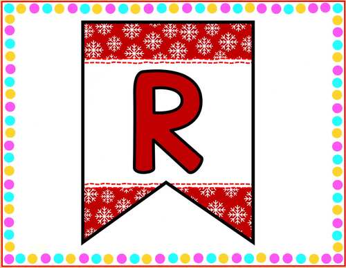 Printable Bright Classroom Alphabets Bunting Banners, Bunting Banners