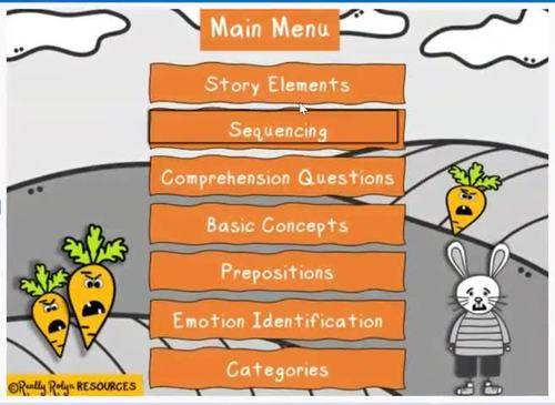 "Creepy Carrots" Book Companion Boom Cards by Really Rolyn Resources