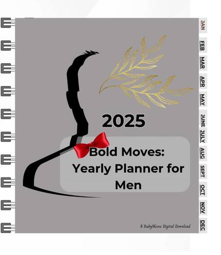 Bold Moves: 2025 Yearly Planner for Men, a digital planner | TPT