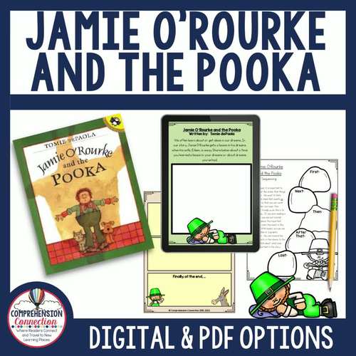 Jamie O'Rourke and the Pooka by Tomie DePaola Activities in Digital and PDF