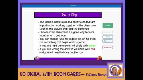Boom™ Cards: Following Rules: Working Together/Classroom rules by ...
