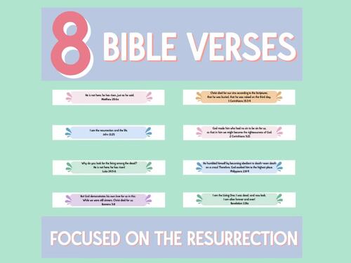 Printable Bible Verse Easter Egg Fillers Christian Scripture Strips for ...