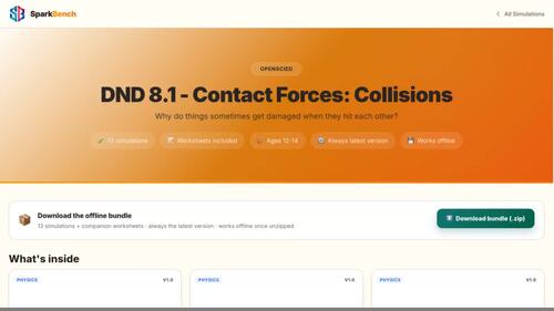 OpenSciEd 8.1 - Contact Forces & Collisions — 13 Interactive Physics ...