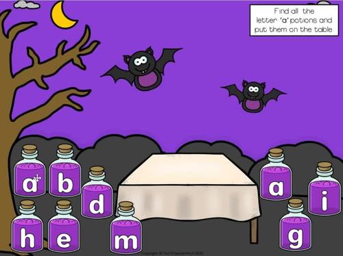 Halloween Find the Letter Google Slides ™ Alphabet by Tech Teacher Pto3