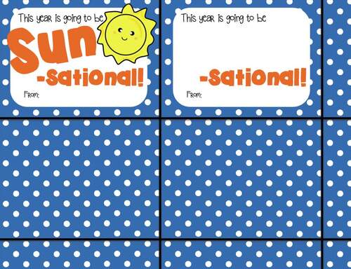 Space-Themed Treats Beginning of Year Gift Tag BUNDLE 2- Sunchips, Moon ...