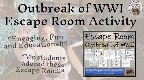 Outbreak of the First World War Escape Room | Social Studies & History ...