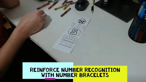 TK Preschool Kindergarten Number Math Bracelets Numbers 1-10 | TPT