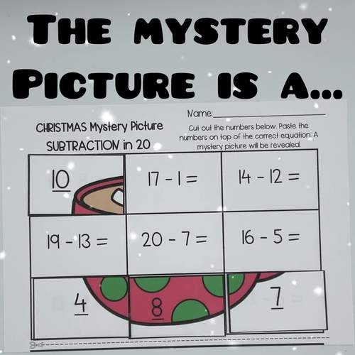 Christmas Addition and Subtraction to 20 Worksheets within 20 Sheets ...