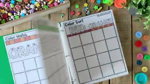 Preschool Math and Literacy Binder - Preschool & Toddler Learning Binder