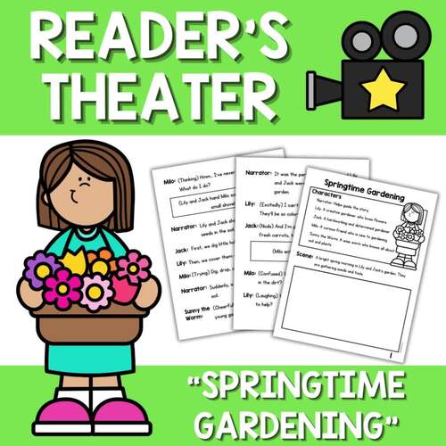 Spring Readers Theater Reading | Springtime Gardening Skit Play Reading ...