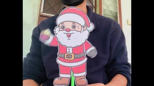 Christmas Moveable Paper Puppets | Craft and Coloring Activity for Kids