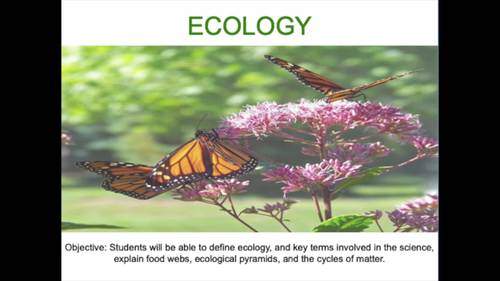 Ecology Distance Learning Narrated Power Point Video by The STEM Center