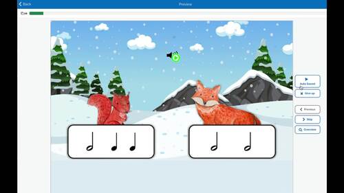 Listen and Identify | Rhythm with Half Notes Elementary Music Boom Cards™