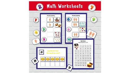 Pirates Busy Book, Preschool Learning Binder, Toddler Quiet Book