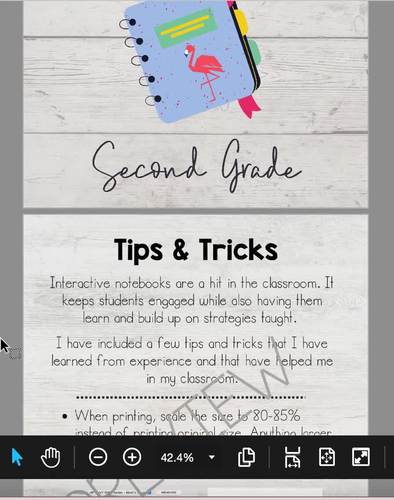 Second Grade Florida Reading Wonders Interactive Notebook – Unit 1 ...