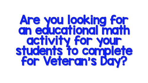 Veterans Day Multiplication and Division Color by Code | TPT