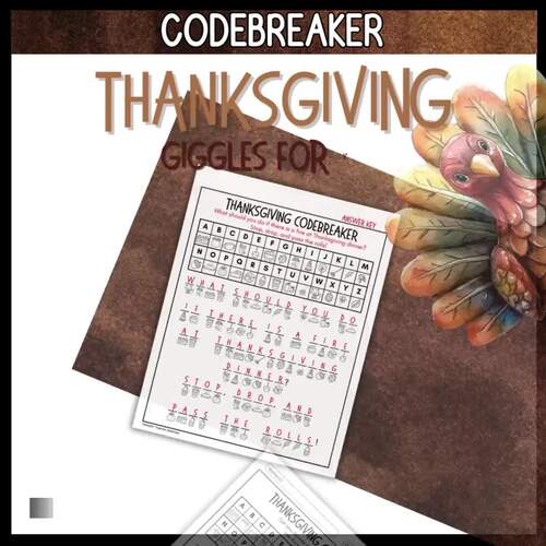 Thanksgiving Codebreakers | Thanksgiving Jokes Codebreaker | Upper ...