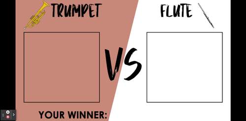 Who Will Win? Instrument Edition for Google Slides™ | Distance Learning