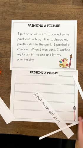 Sequence of Events Cut & Paste Activity - Sequencing Stories Retelling ...