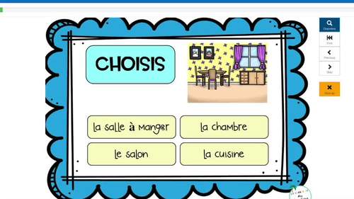 French Rooms House BOOM CARDS | Pièces de la Maison | Distance Learning