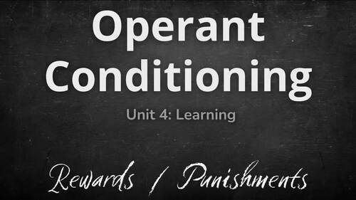 AP Psychology - Lecture Notes - Operant Conditioning (Unit 4.3) | TPT