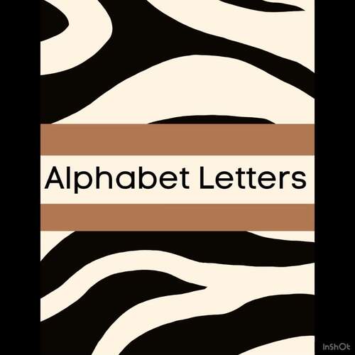 Alphabet Letters Visuals—Safari Theme Classroom Decor by Serendipity ...