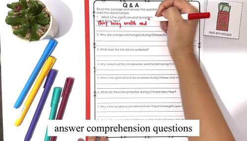 Chinese New Year 2025 Reading Comprehension Escape Room Activity
