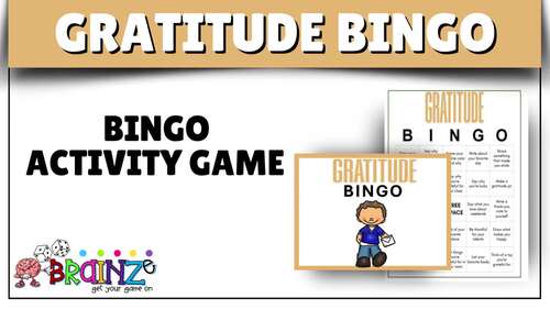 Gratitude Bingo | SEL Exercise | Thanksgiving Thankful Activity, 30 ...