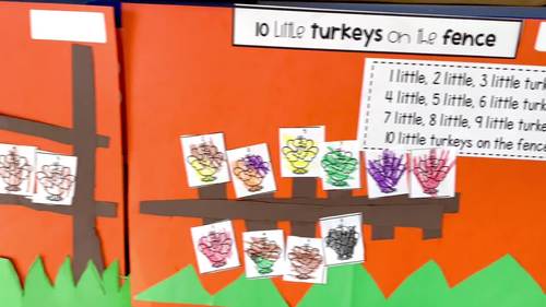 Count to 10 Turkey Craft l Thanksgiving Math Craft l by DN Creations